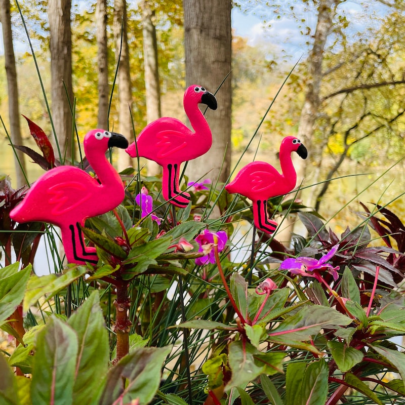 Pink Flamingo Yard Ornaments - Etsy