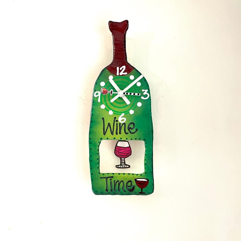 Wine Bottle Clock - Etsy