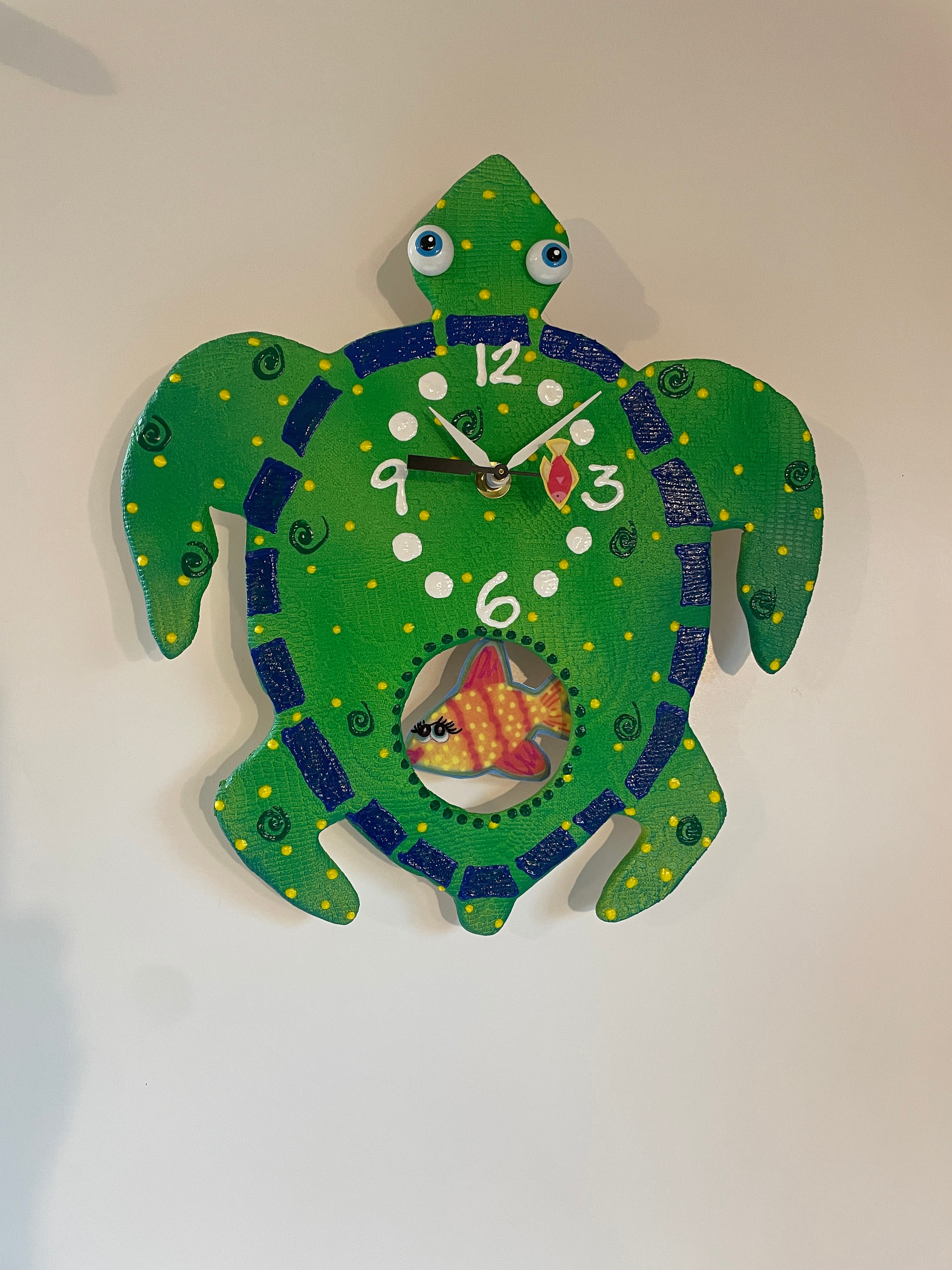Turtle Pendulum Wall Clock,Turtle Clock Unique Clock,Handmade Clock ...