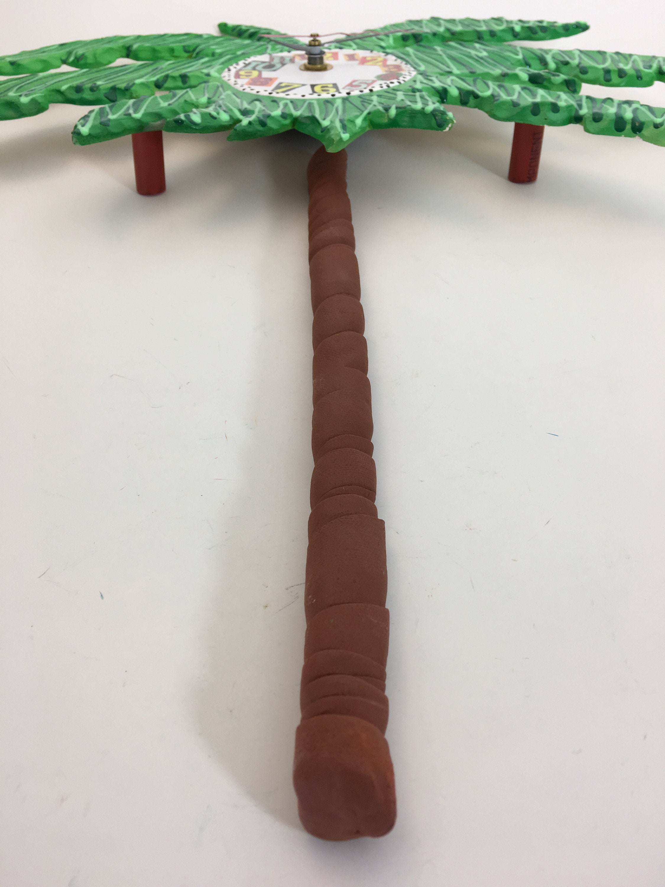 Palm Tree Clock, Beach Theme, Tropical Palm,Clock,Hand made, Decorative ...