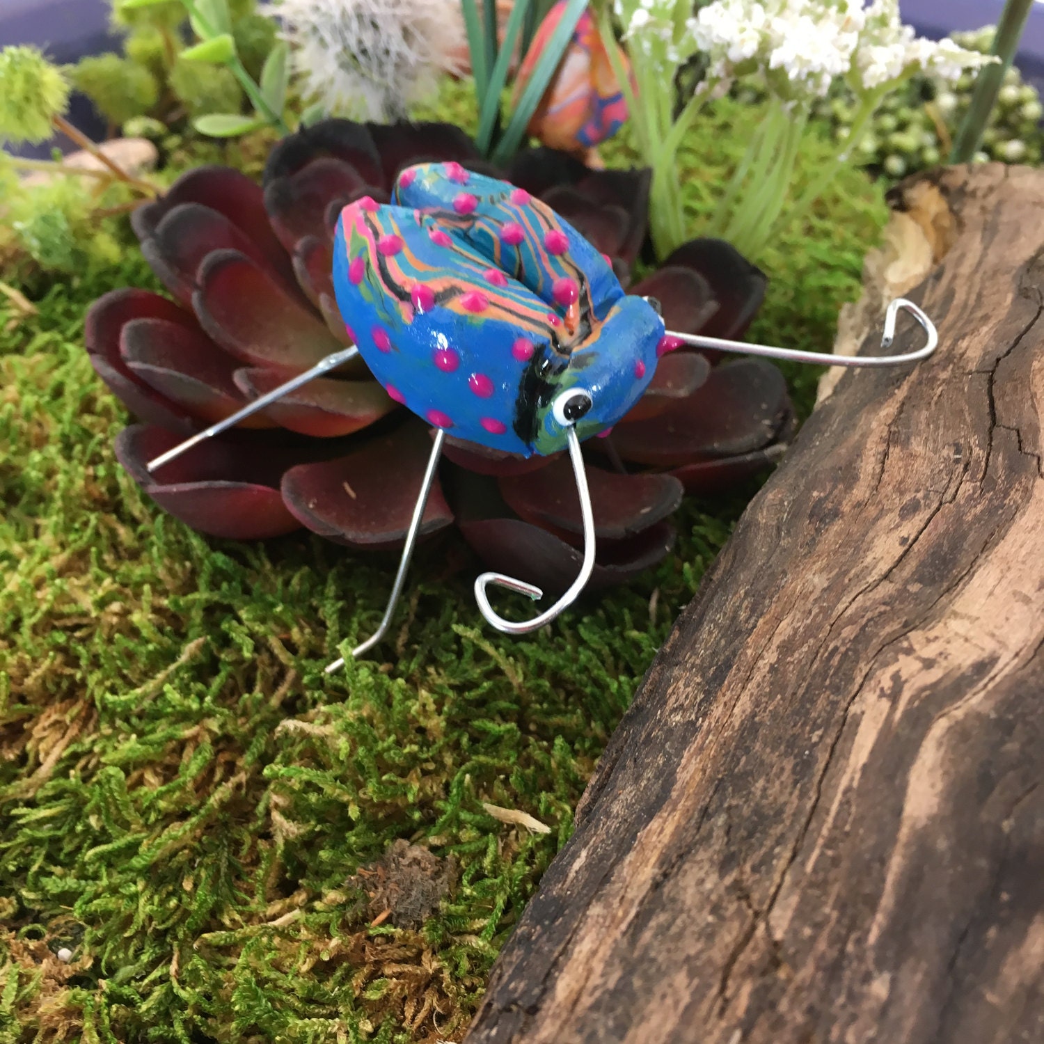 Fairy Garden Screen Bug, Screen Bug Sculpture,Clay Screen Bugs, Insect ...