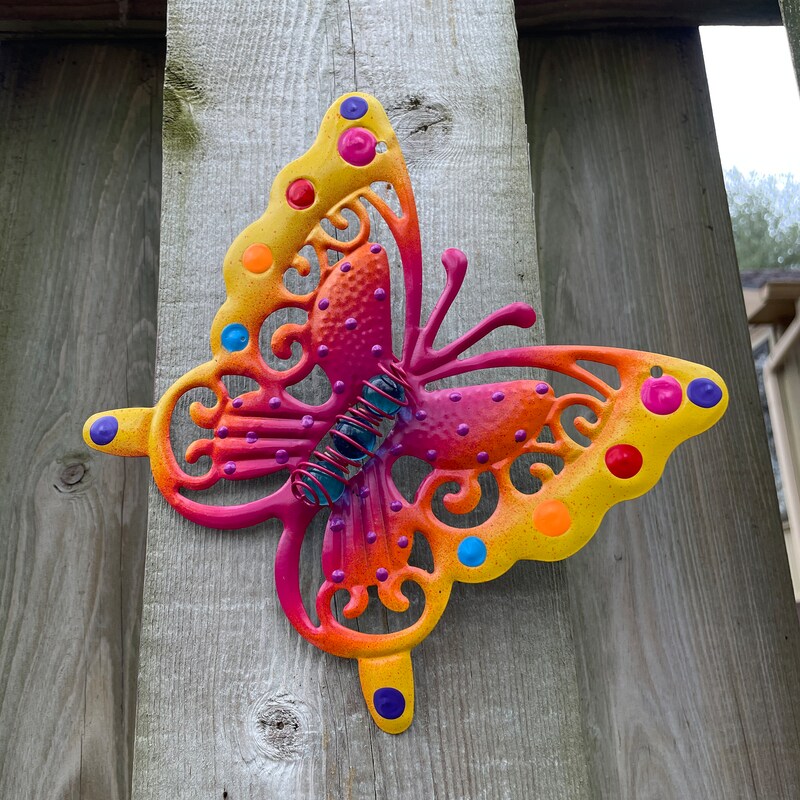 Metal Butterfly Wall Art - Etsy