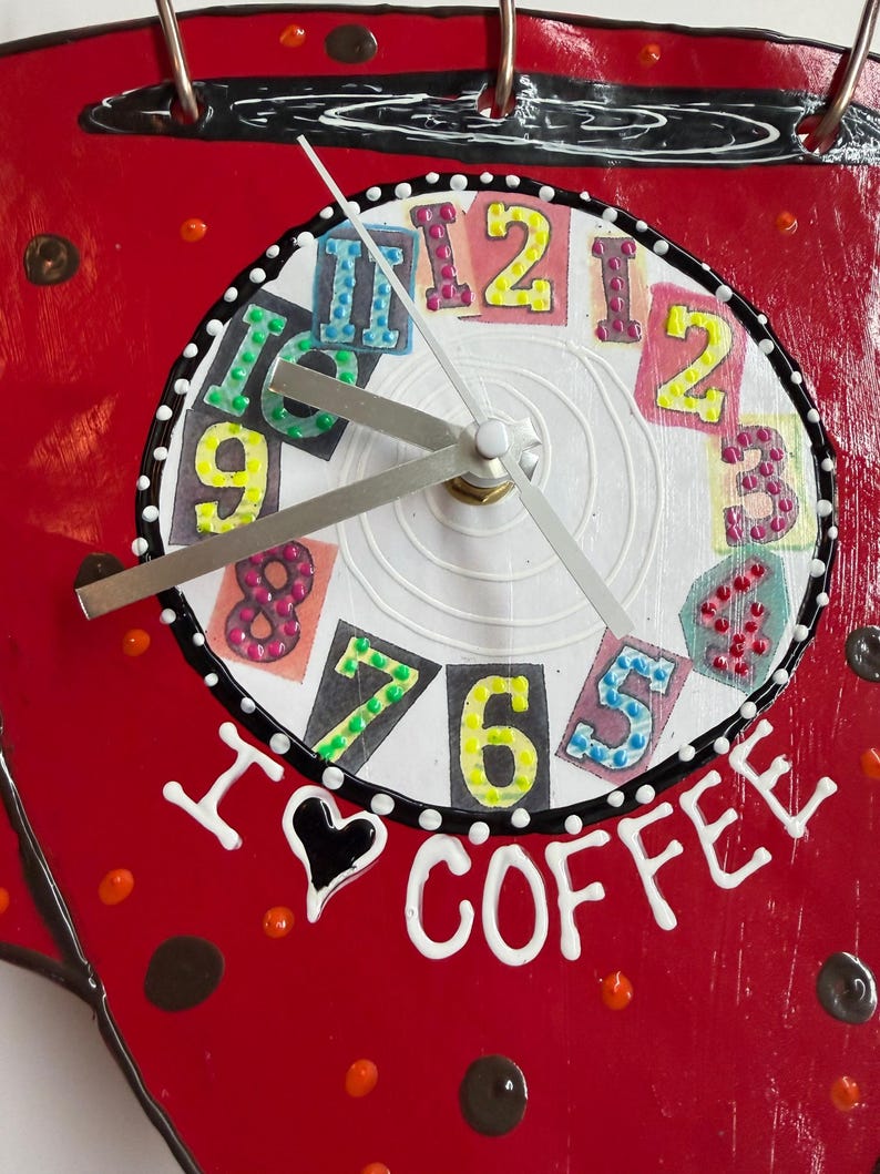 I Love Coffee Pendulum Wall Clock,unique Clock,kitchen Clock,coffee ...