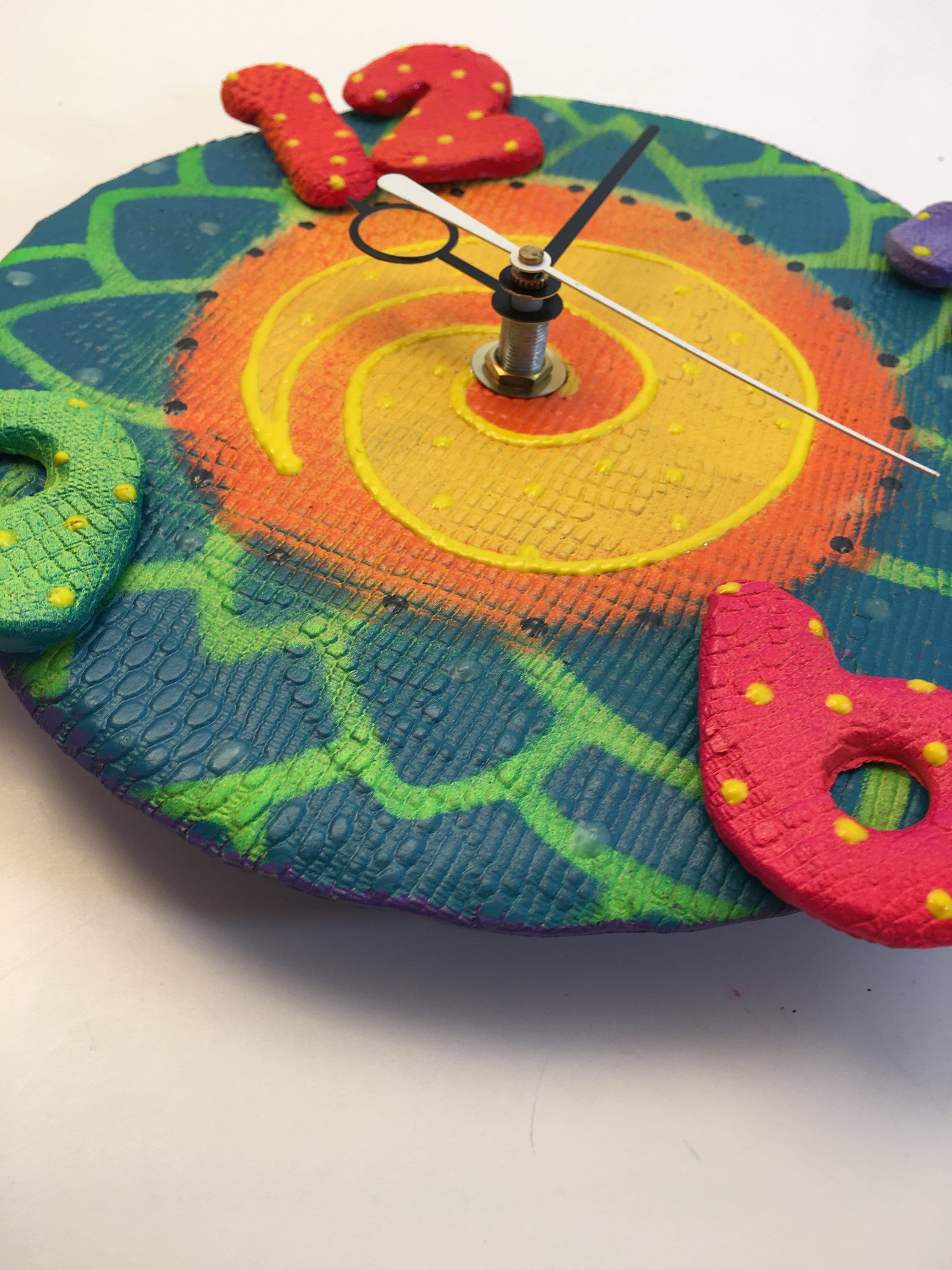 Modern Wall Clock Ceramic Clock Unique Clock Abstract Clock ...