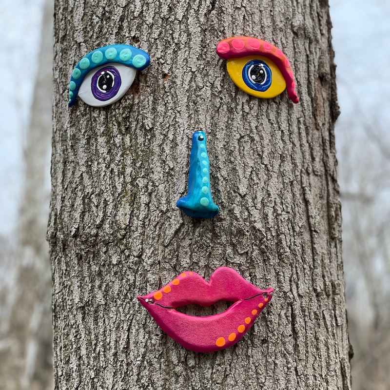 Tree Faces Outdoor - Etsy