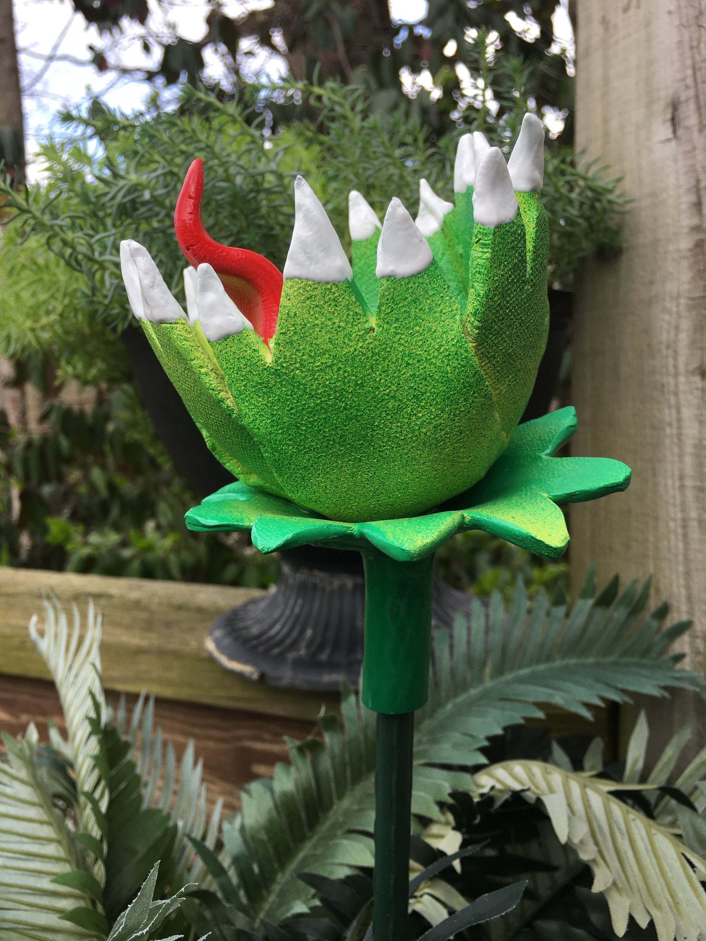 Venus Fly Trap ,Ceramic Venus Fly Trap Garden Stake,Monster Plant Eater ...