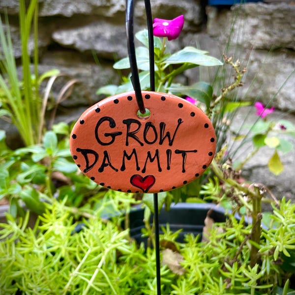 Grow Dammit - Etsy