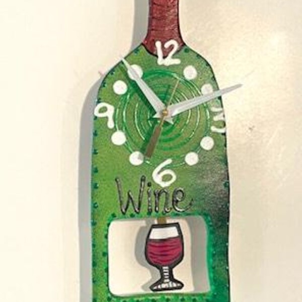 Wine Bottle Clock - Etsy