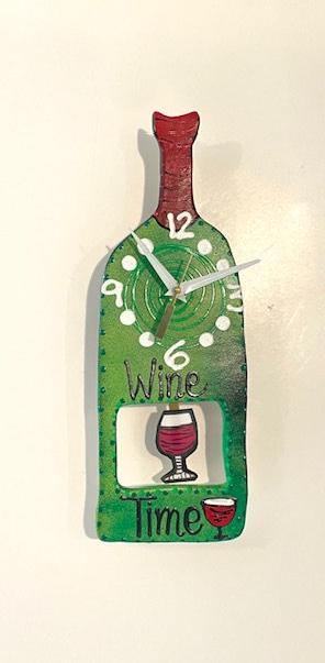 Wine Bottle Pendulum Wall Clock,Wine Time Clock,Wine Bottle Clock ...