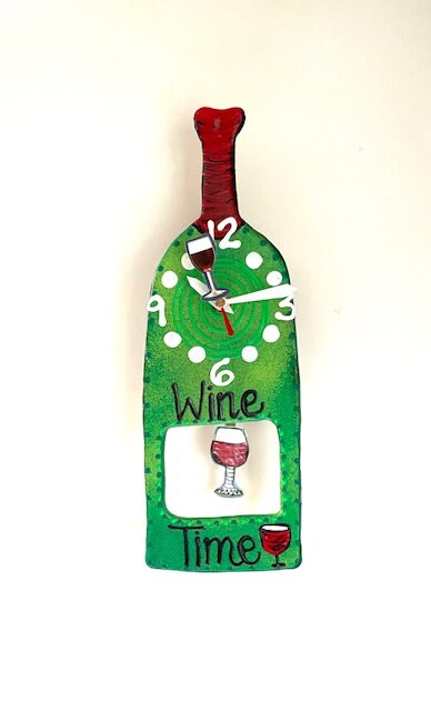 Wine Bottle Pendulum Wall Clock,Wine Time Clock,Wine Bottle Clock ...