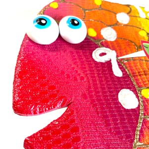 Rainbow Fish Wall Clock, Fish Clock,nursery Clock ,gift Clock,tropical ...