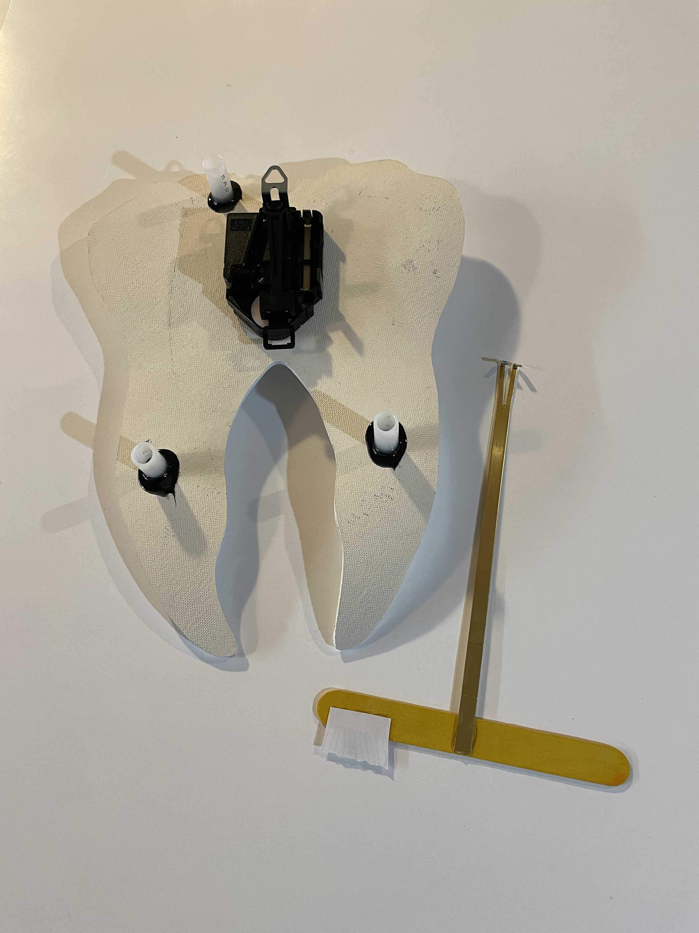 Tooth and Toothbrush Wall Clock with Pendulum, Dentist Gift, Dentist ...