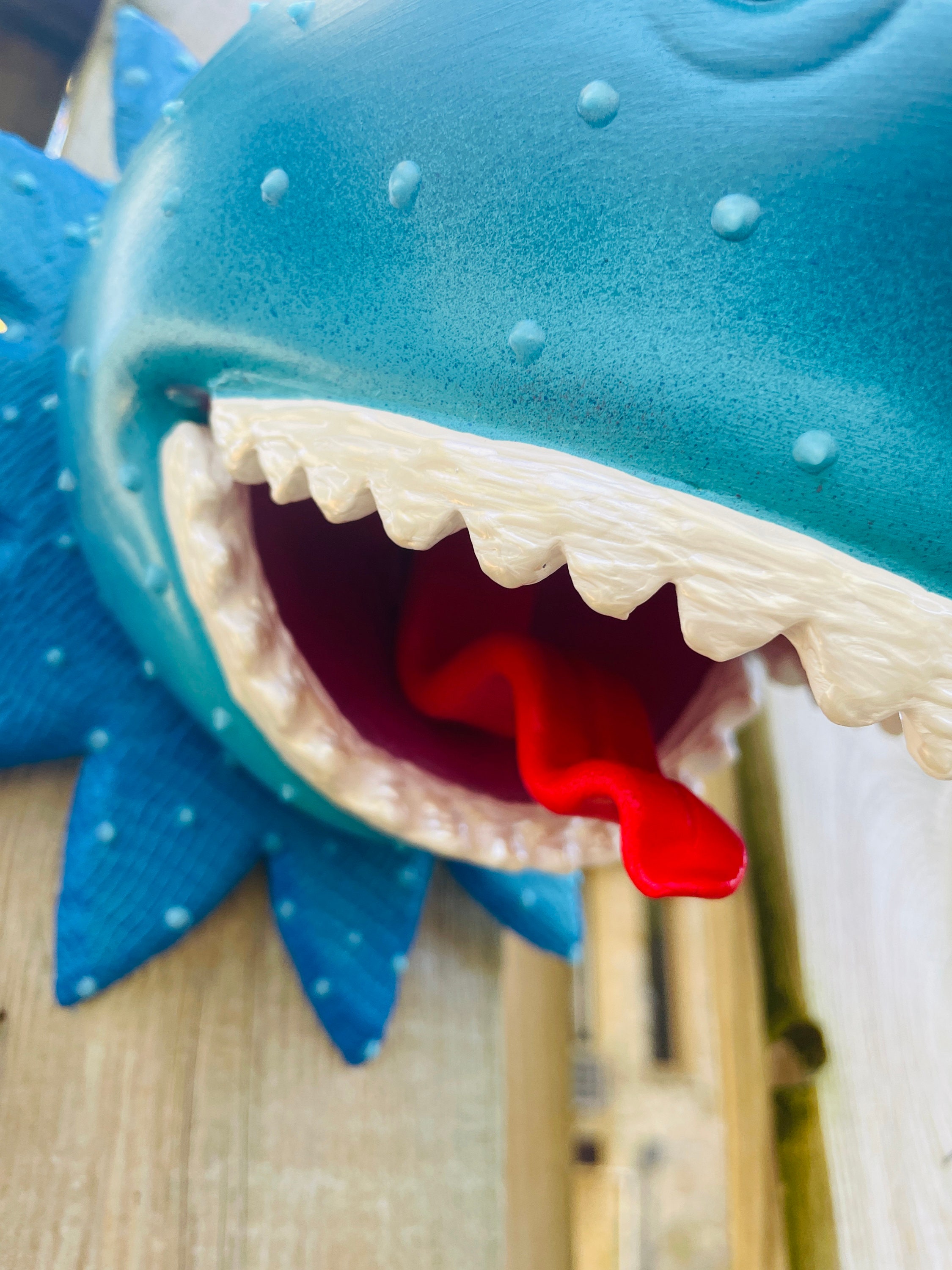 Shark Head Wall Sculpture Shark Gift Shark Teeth Shark Art Beach ...