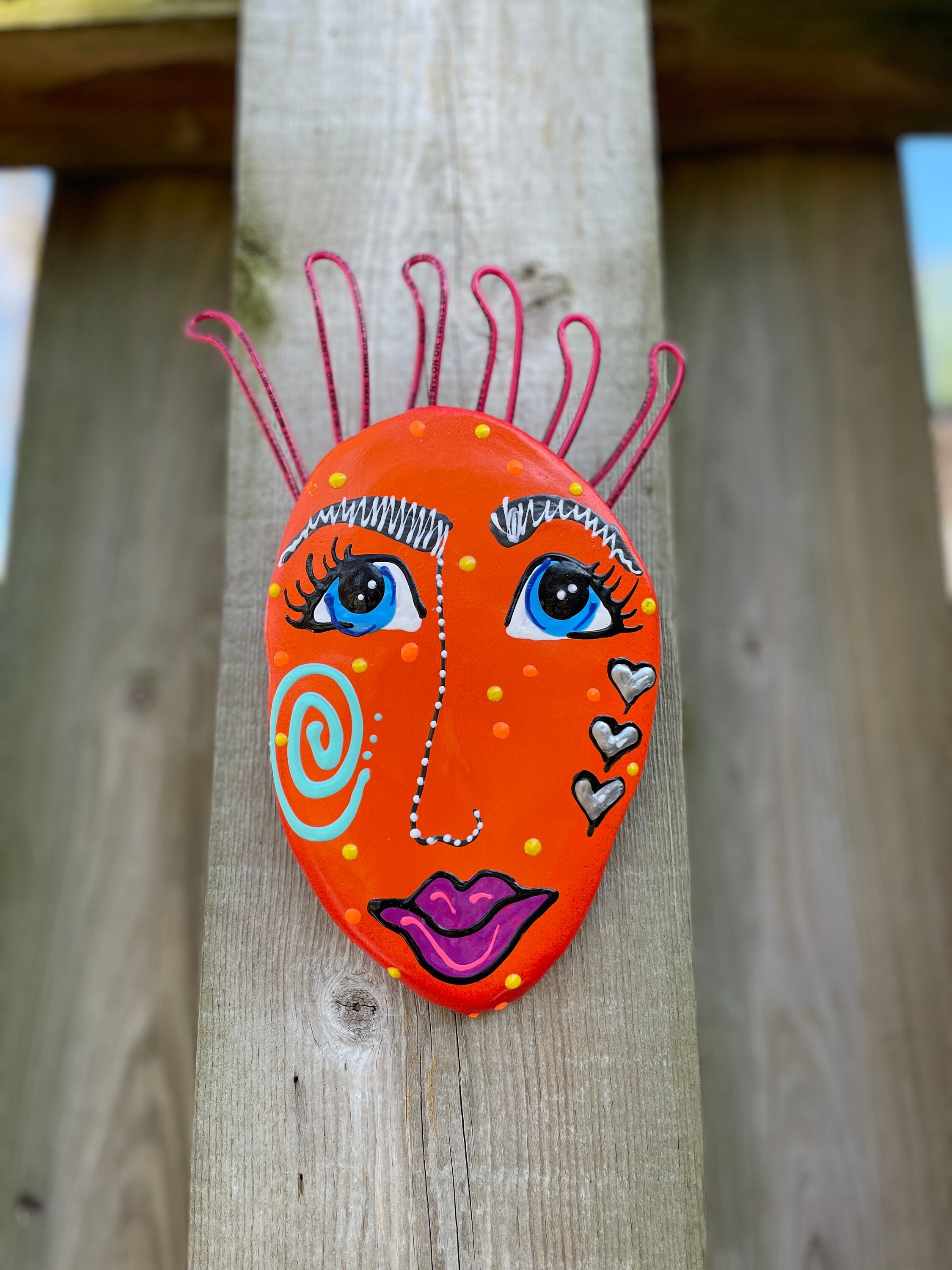 Unique Face Garden Decoration,Home and Living Garden Shed,Fence ...