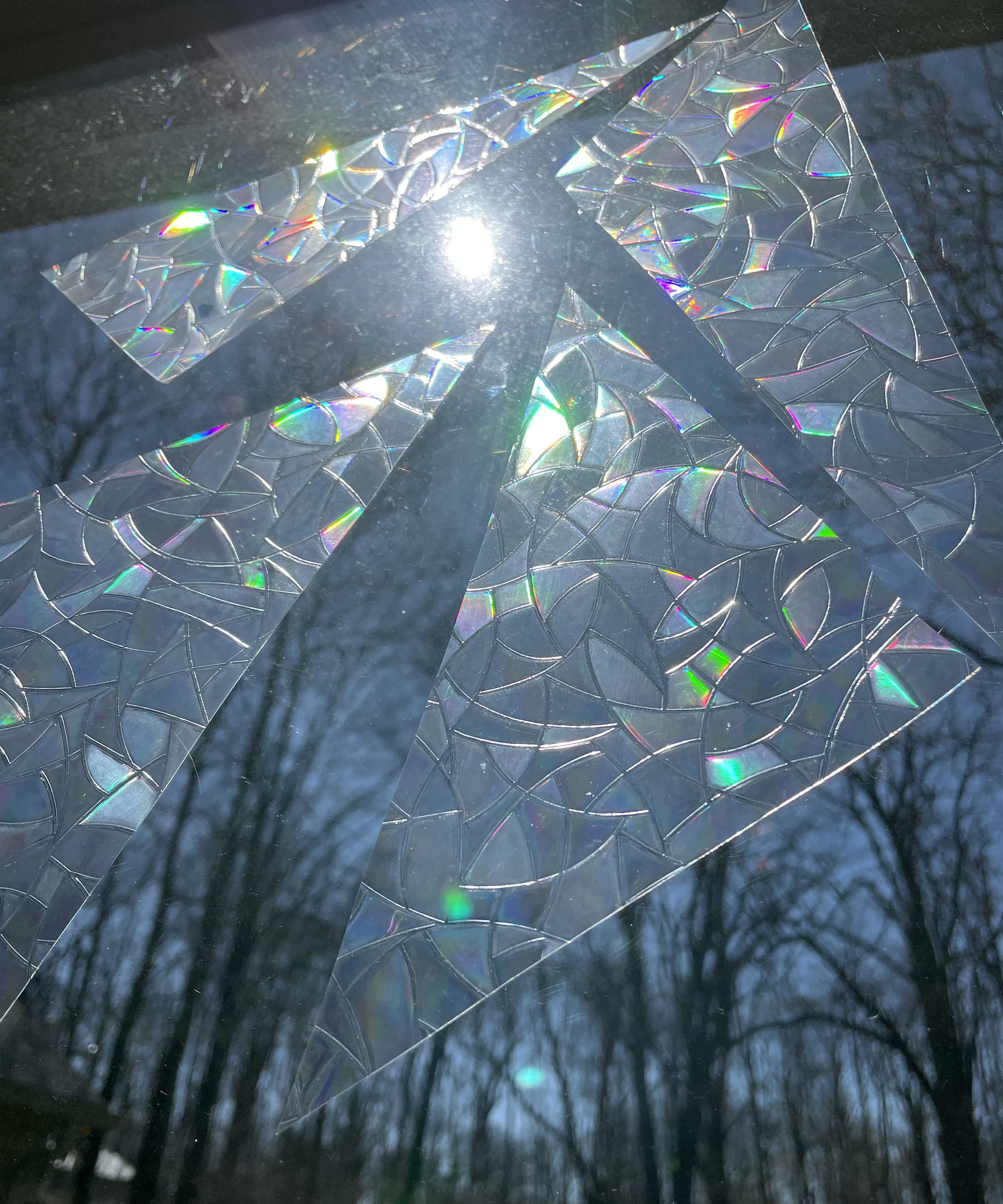 Triangle Rainbow Maker Window Film Holographic Window Decal | Etsy