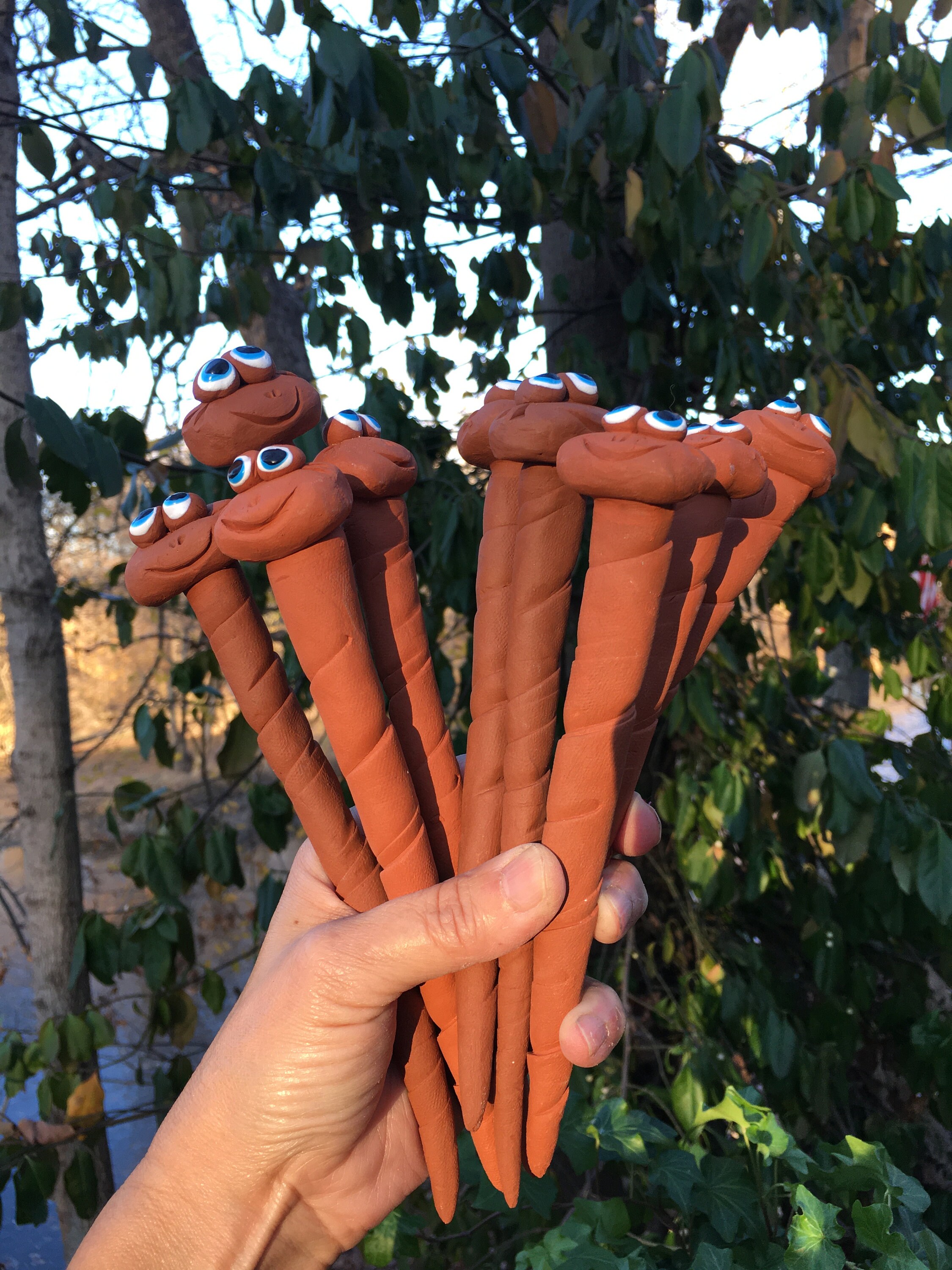 Fairy Garden Worms,Water Sensor Worms for your Garden or planters,8 ...