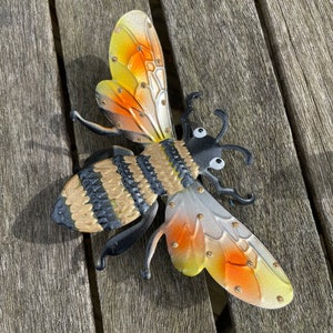 Bumble Bee Garden Wall Decor-fence Wall Decor-bumble Bee Yard Art ...