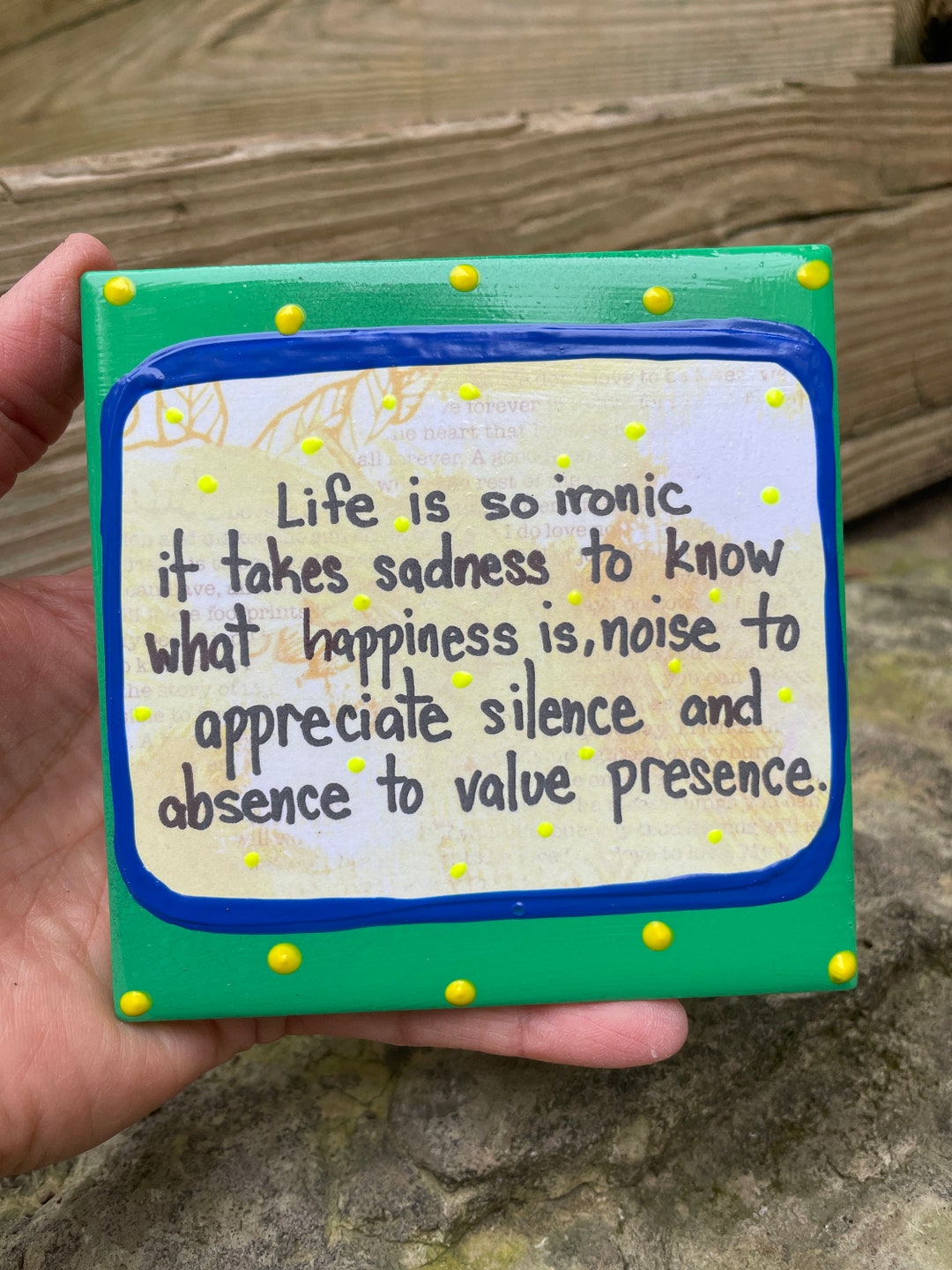 Inspirational Quote,wall Hanging Ceramic Tile,home Decor,motivational ...