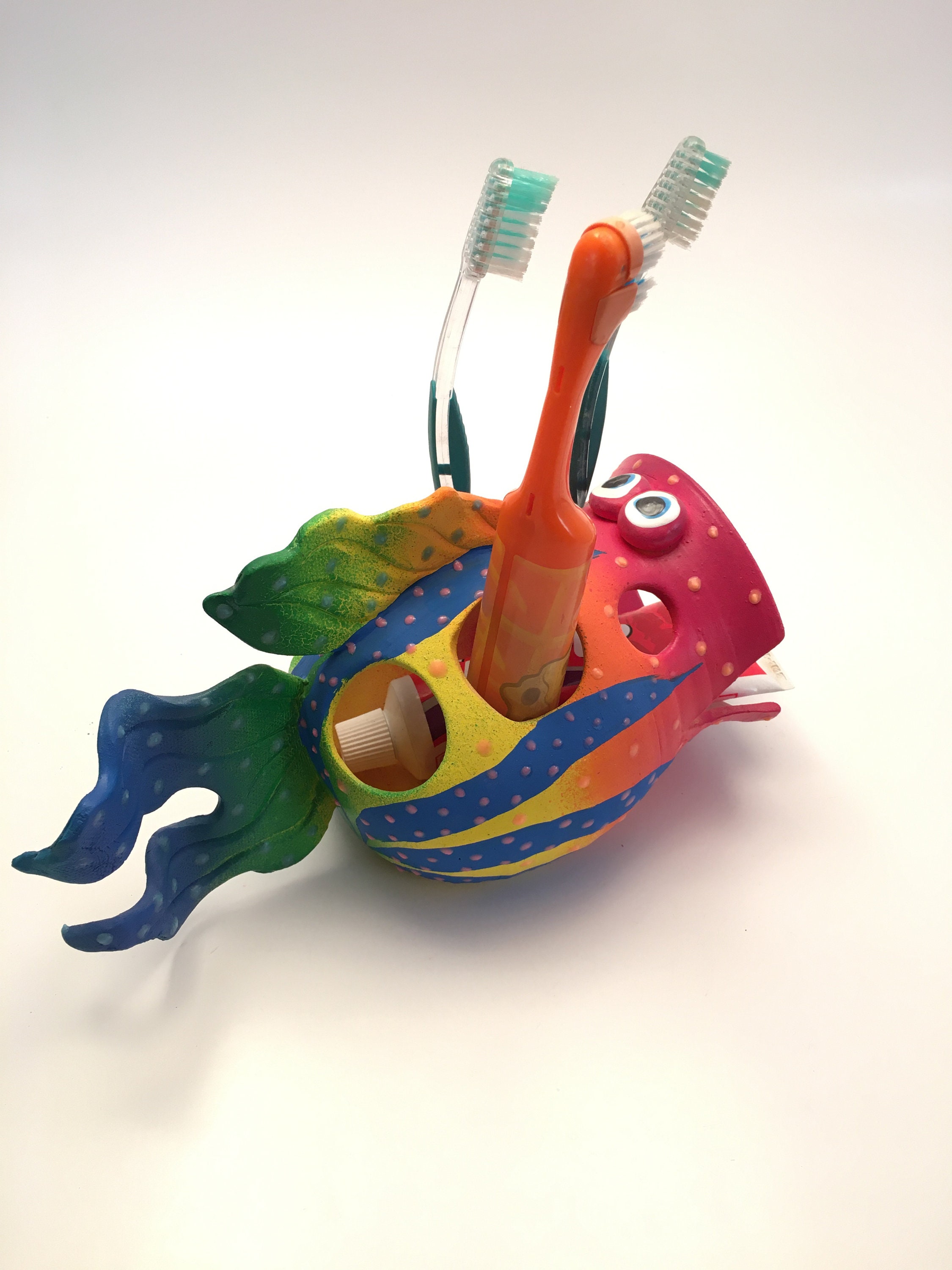 Kid's toothbrush Holder, Fish Toothbrush Holder,Beach Theme, Underwater ...