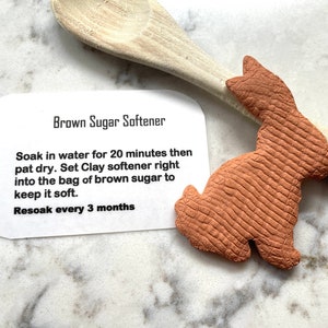 Brown Sugar Saver Bunny Rabbit Sugar Saver Kitchen Gift Sugar Softener ...