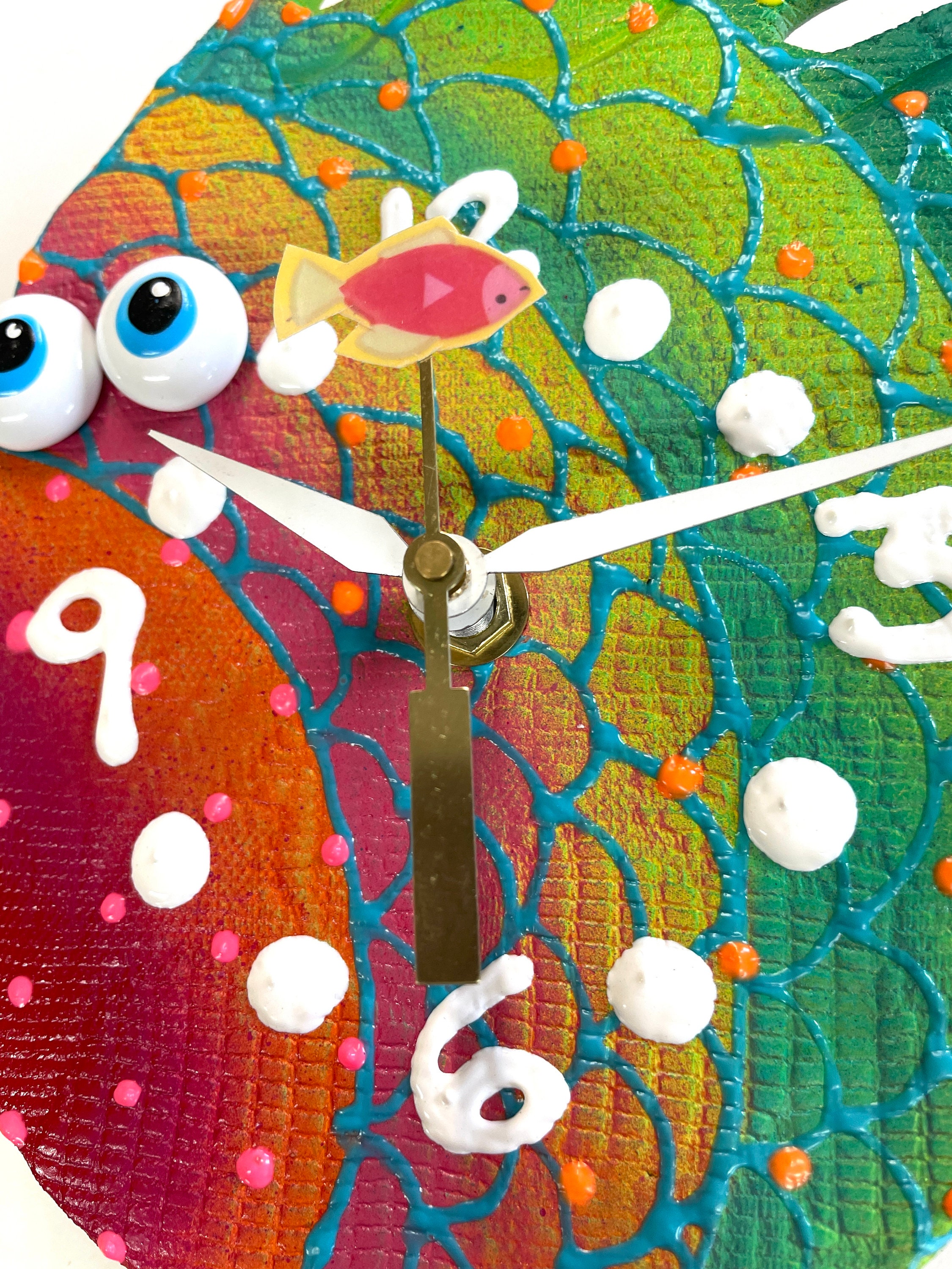 Fish Wall Clock Blowfish Clock,Wall Art Beach House Wall art nautical ...