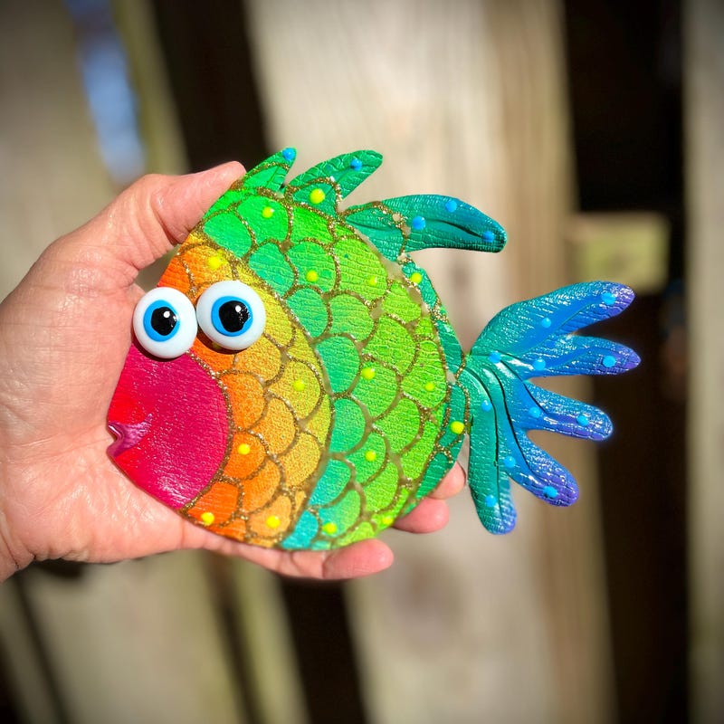 Whimsical Fish Art - Etsy