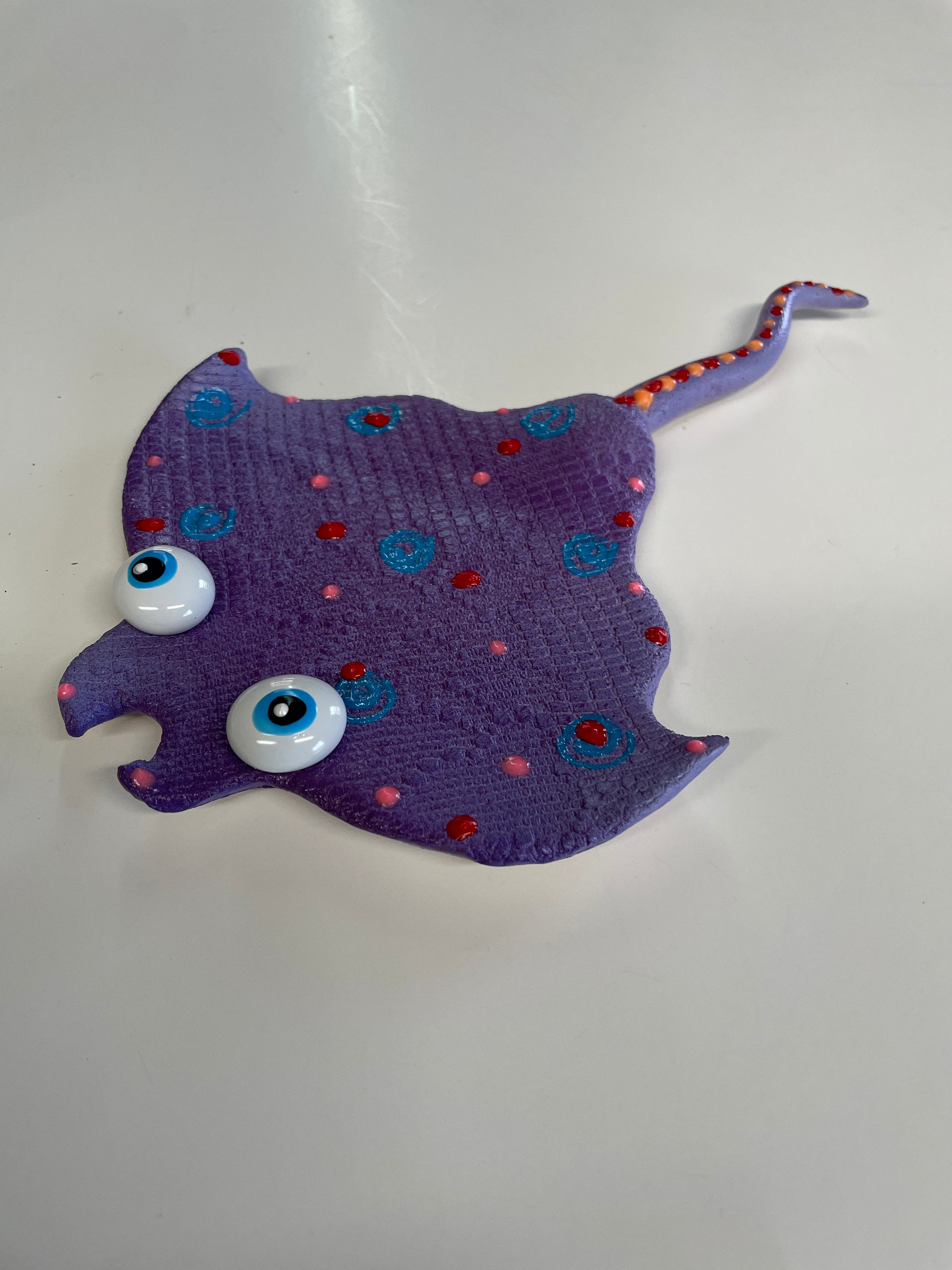 Pink Stingray, Whimsical wall hanging Stingray, Beach Theme,Handmade ...