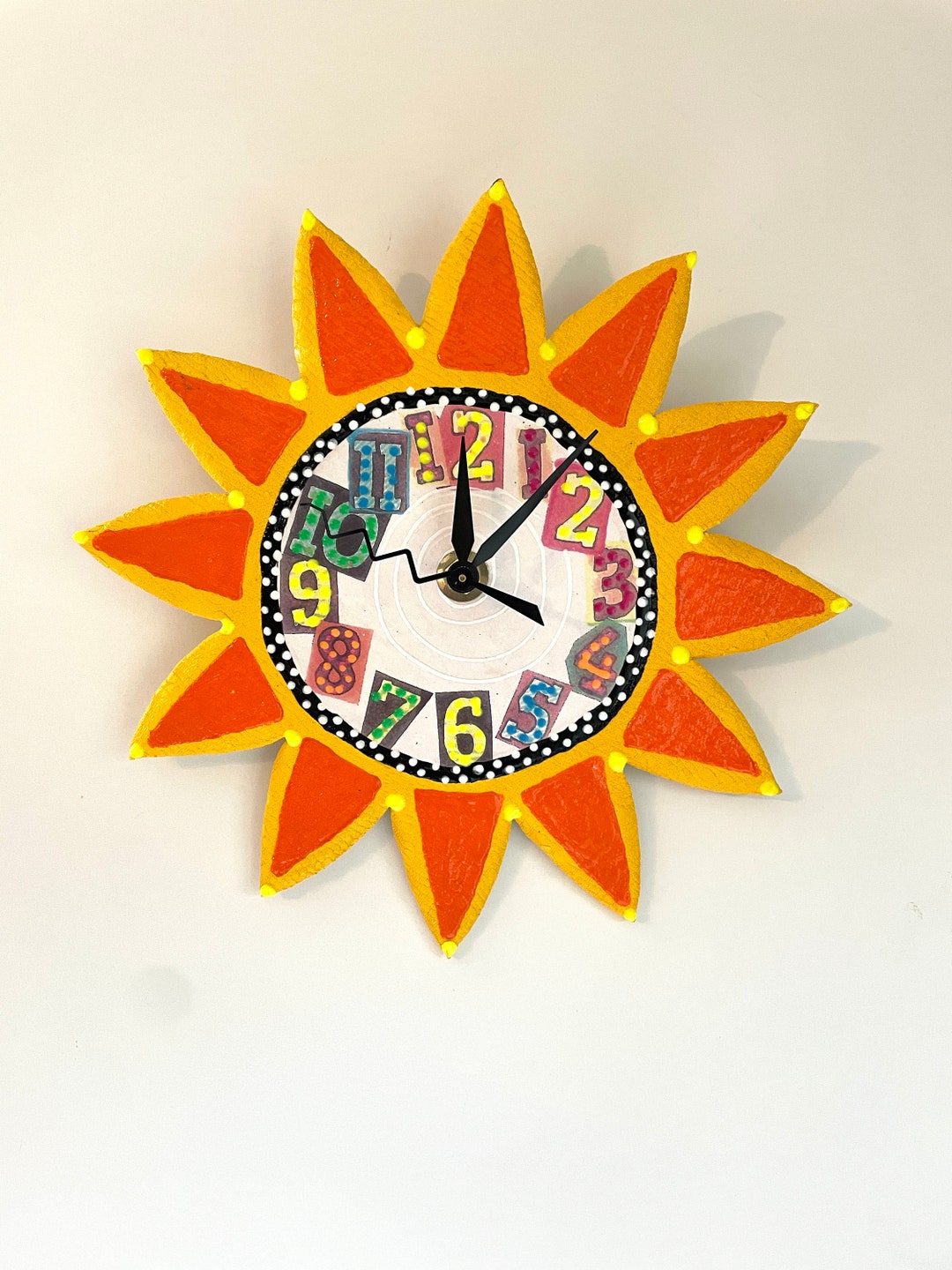 Here Comes the Sun Clock Wall Clock Whimsical Sunshine - Etsy