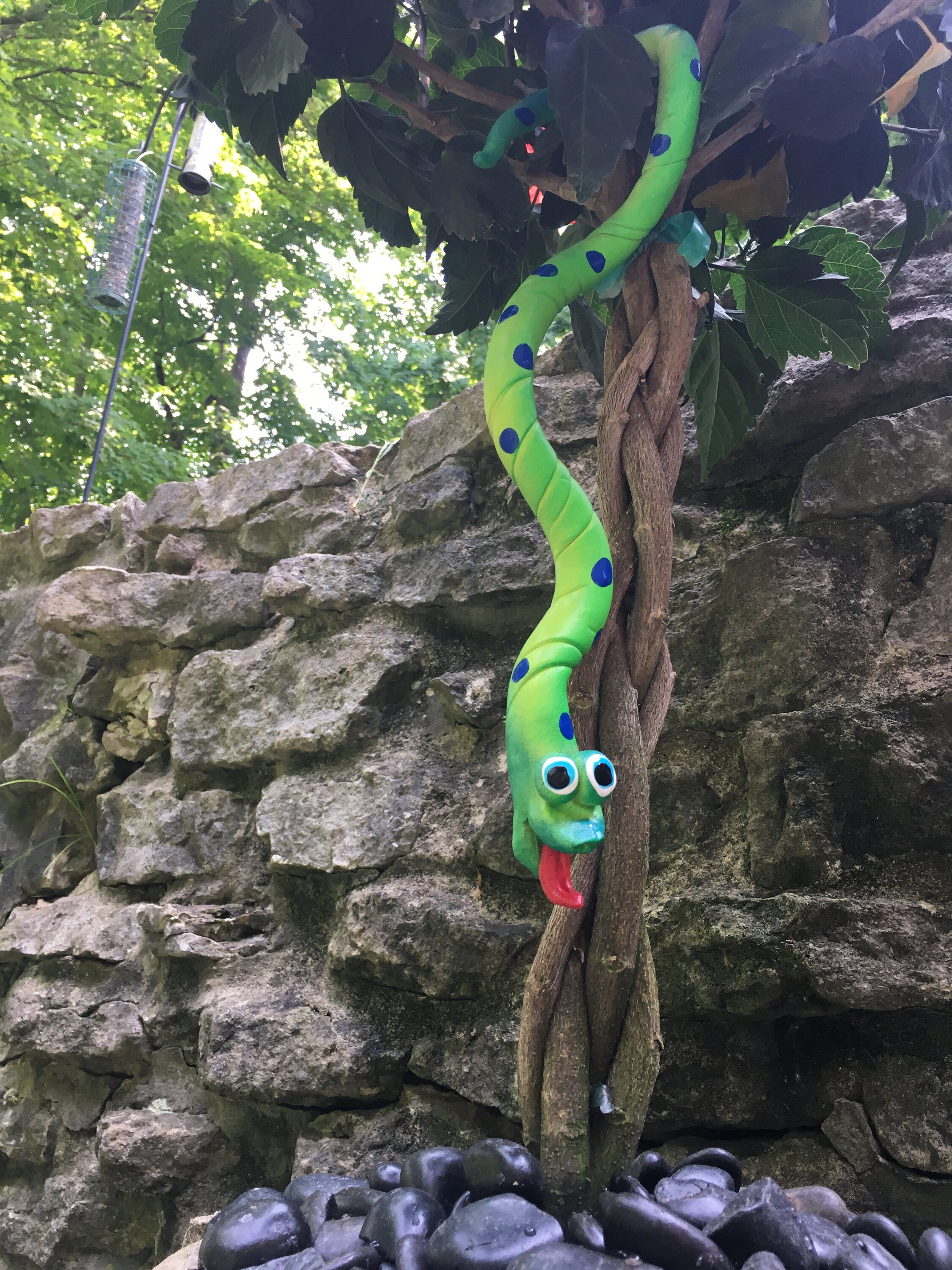 Special ordeer for Sherry, Tree Snake,Ceramic Snake for your garden ...