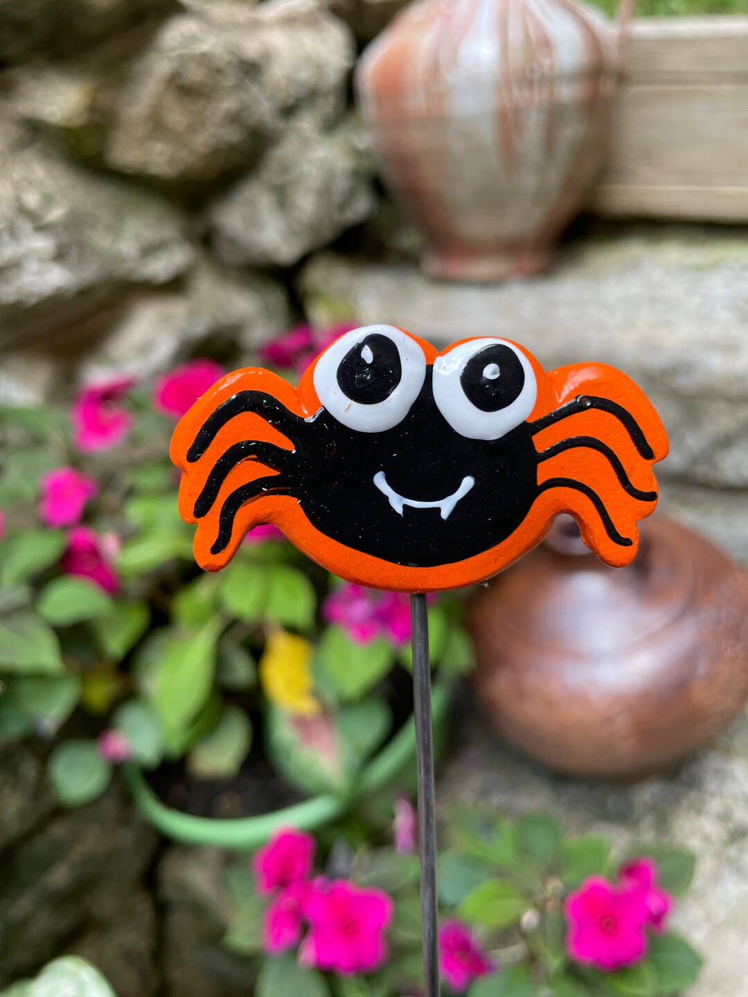 Halloween Spider Garden Stakes Yard Decor Halloween Decor Halloween ...