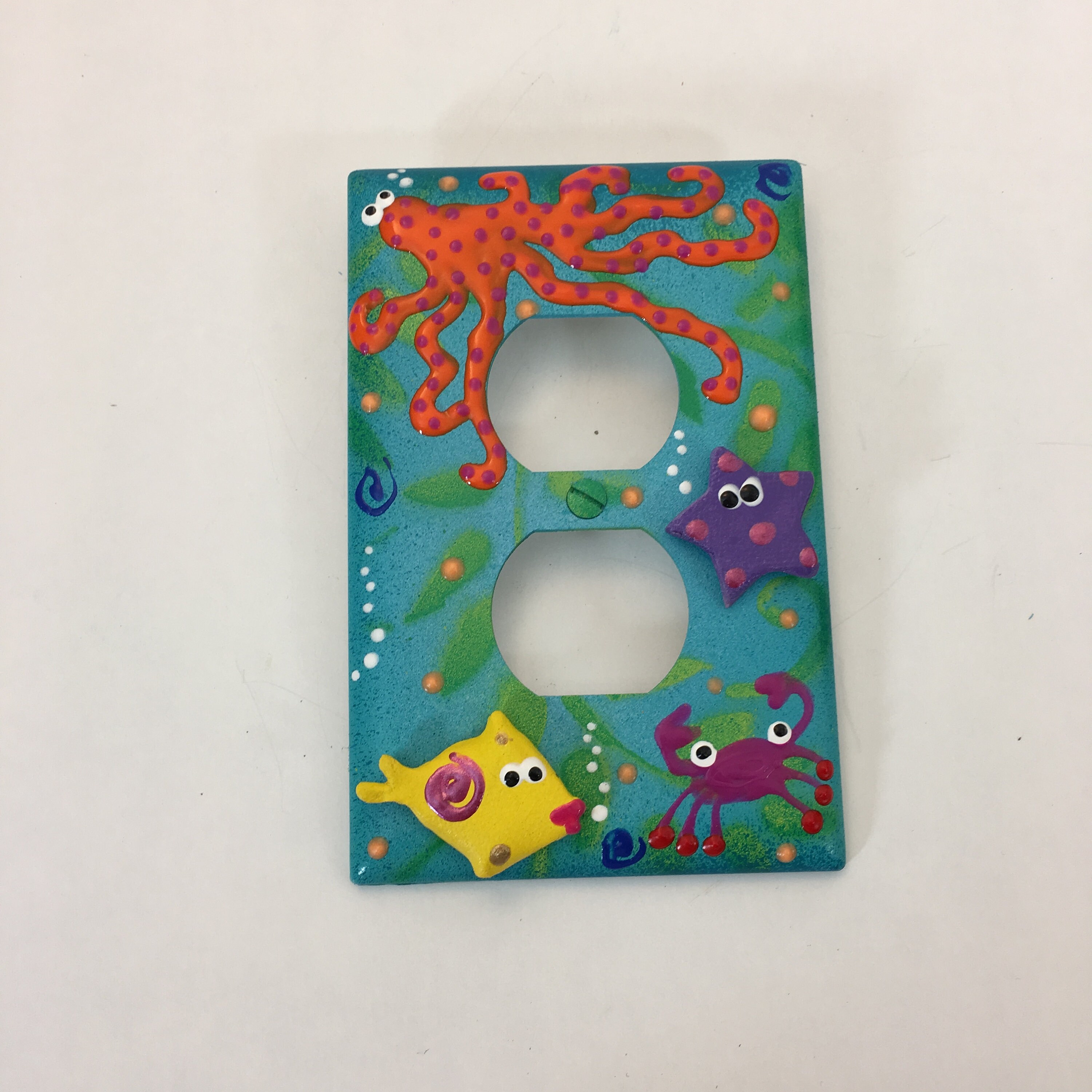 Plate Cover,Light Switch Cover, Aquarium light cover,Ocean Wall plate ...