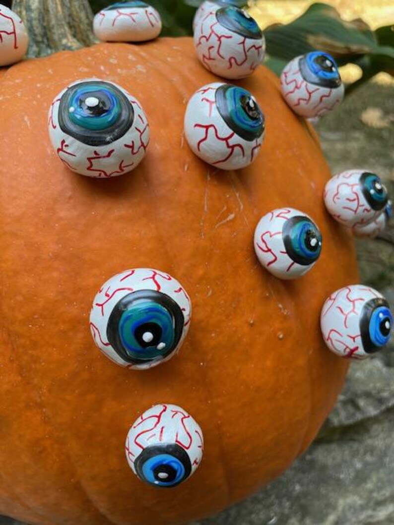 Ceramic Eyeballs- Halloween Monster Eyes-pumpkin Kit,jack-o-lantern Kit ...
