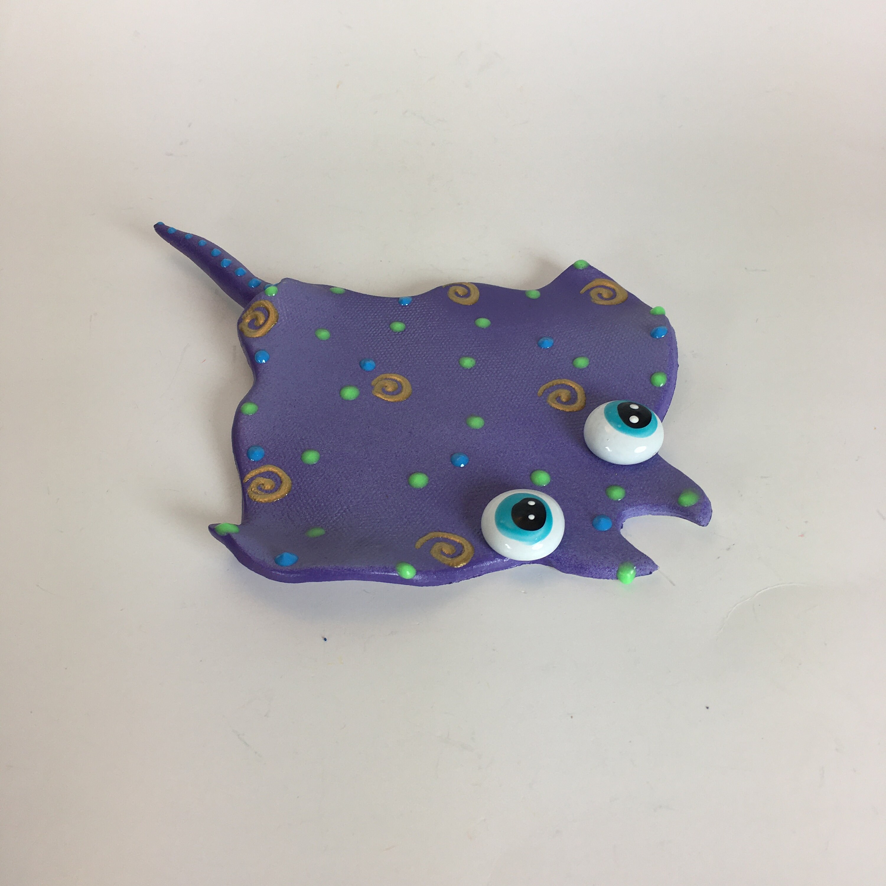 Stingray, Whimsical wall hanging Stingray, Beach Theme,Handmade ceramic ...