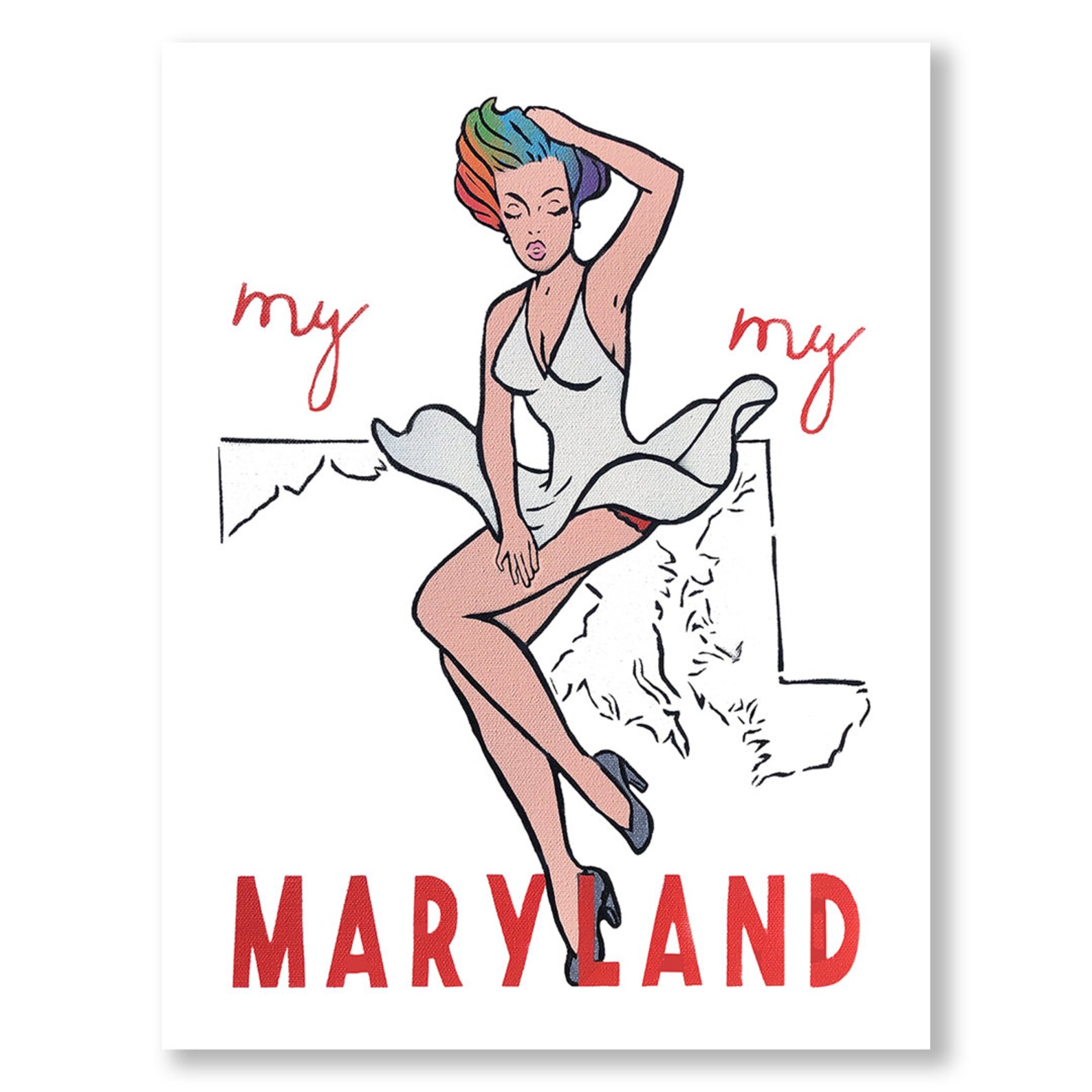 My My MD 3 X 2 Sticker/ MD Stickers/ Maryland Decal/ - Etsy