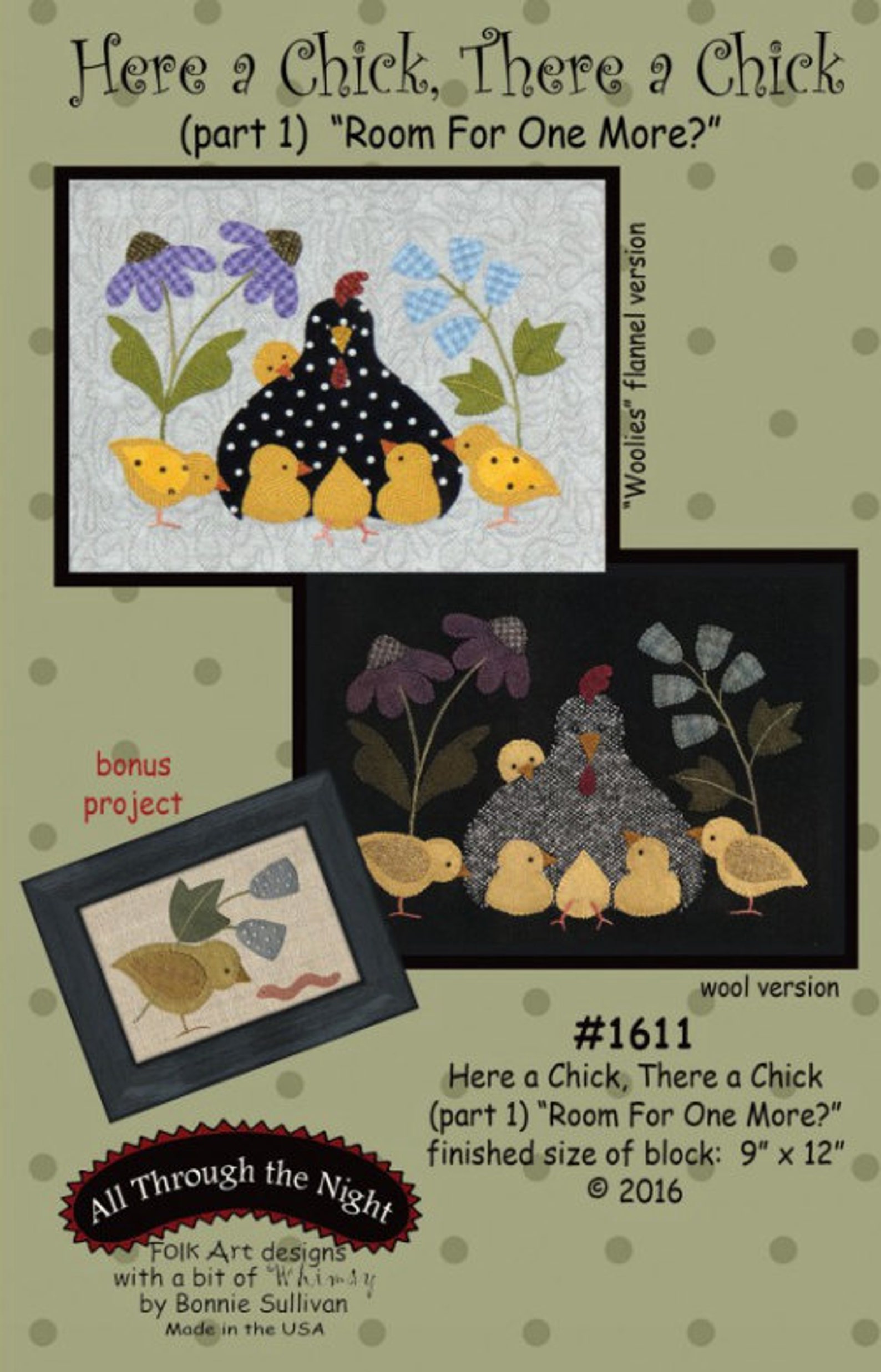 Sweet Block of the Month Pattern by Bonnie Sullivan here a Chick, There ...