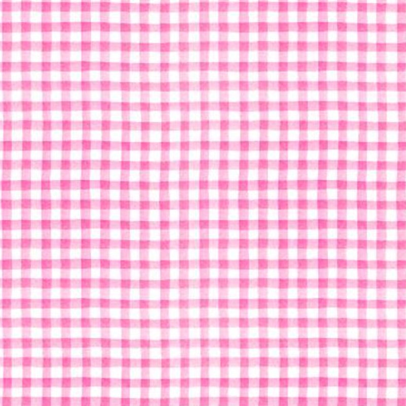 Pink Gingham Fabric - Etsy