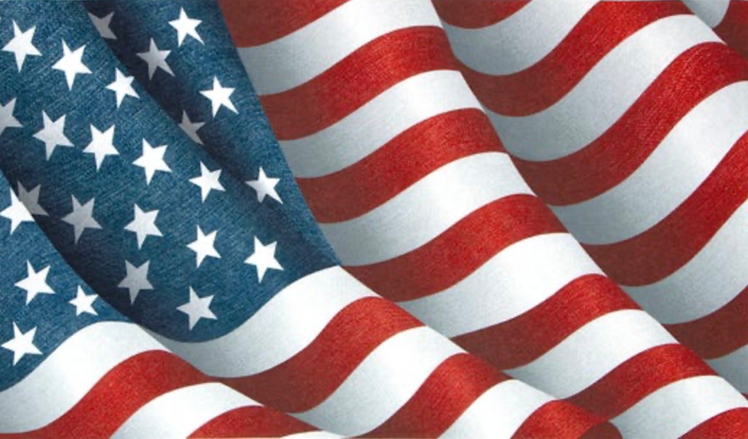 American Flag Waving in the Breeze. Flag Panel Easy Project - Etsy