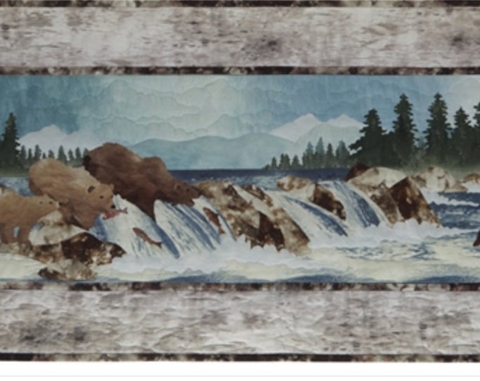 Mckenna Ryan Pattern Called sushi Bar. Has Several Bears at Waterfall ...