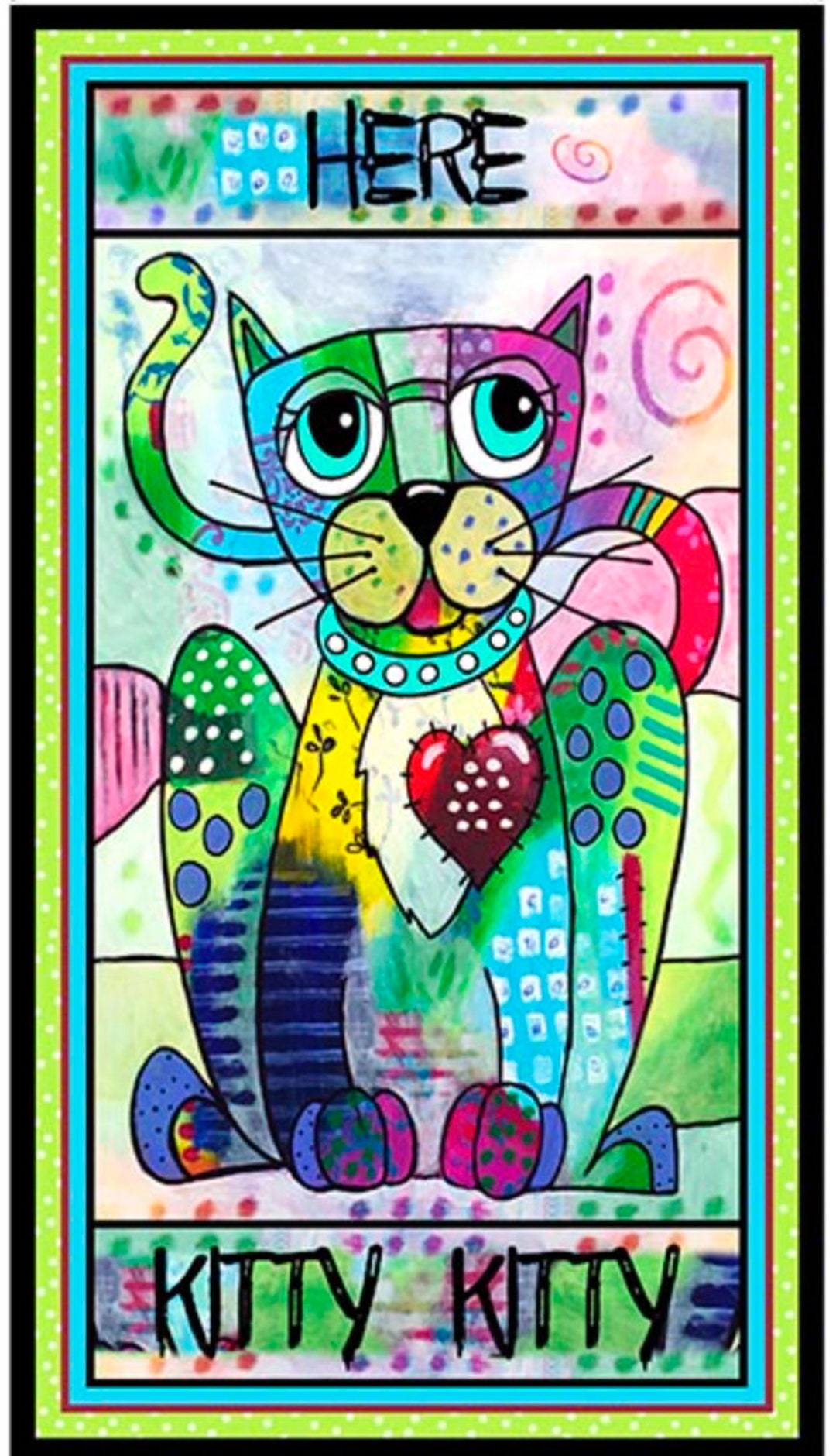 Cat Panel. Great "here Kitty Kitty" Line From Desiree's Designs and QT ...