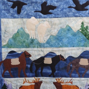 Pack Team High in the Mountains With Mountain Goats, Elk, and Bear. - Etsy