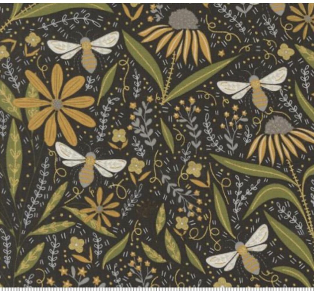 Bee Garden Fabric From Moda. Designed by Gingiber. - Etsy