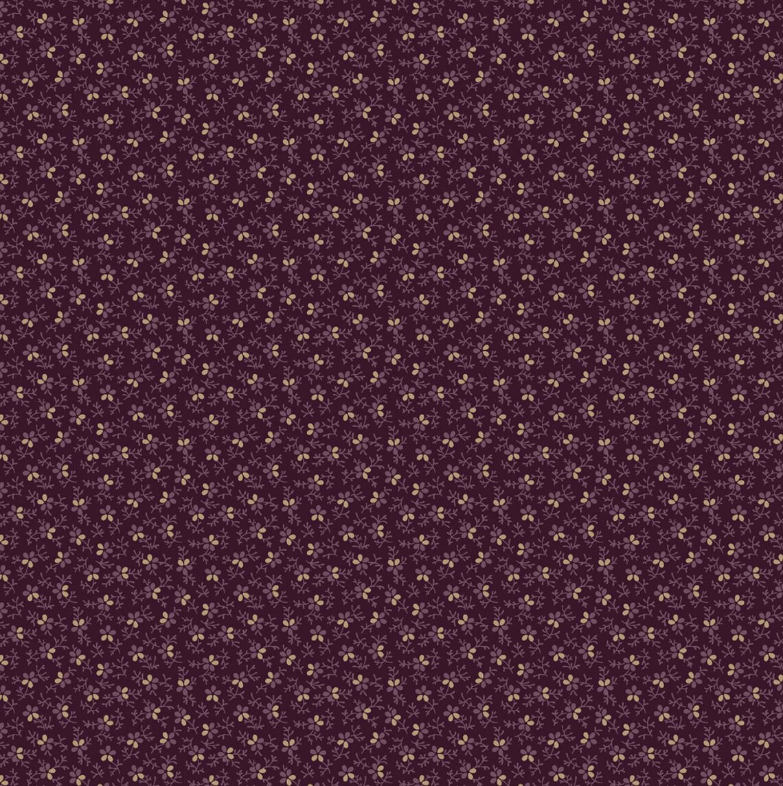Plum Berry 3 by Pam Buda. Dark Plum Background With Tiny Flowers ...
