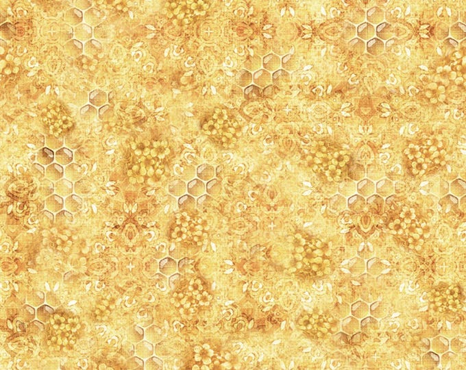 Queen Bee Fabric Called "butter" Coordinates With the Queen Bee Panel ...