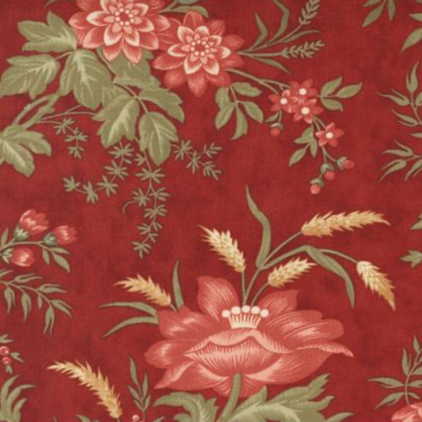 Red Toile Fabric - Etsy