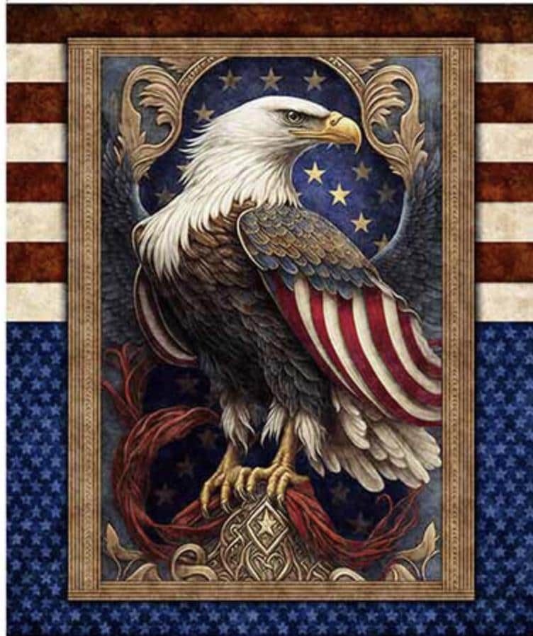 American Patriotic Eagle Panel. - Etsy