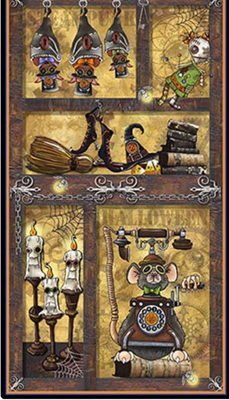 Halloween 2 Steampunk Panel. It's a Scary World. - Etsy