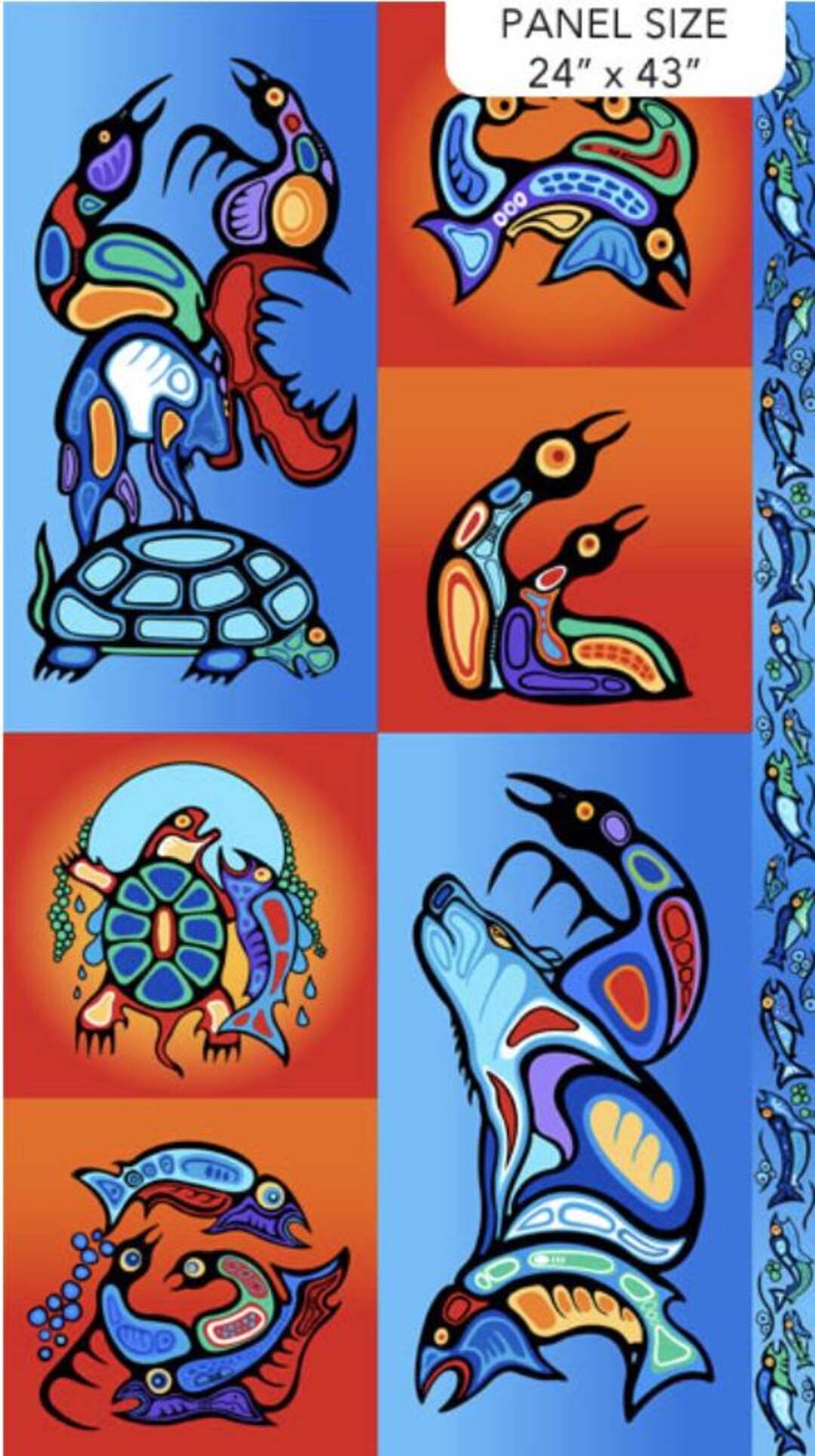 Native Designs by Artist Mark Anthony Jacobson for Northcott Fabric. - Etsy