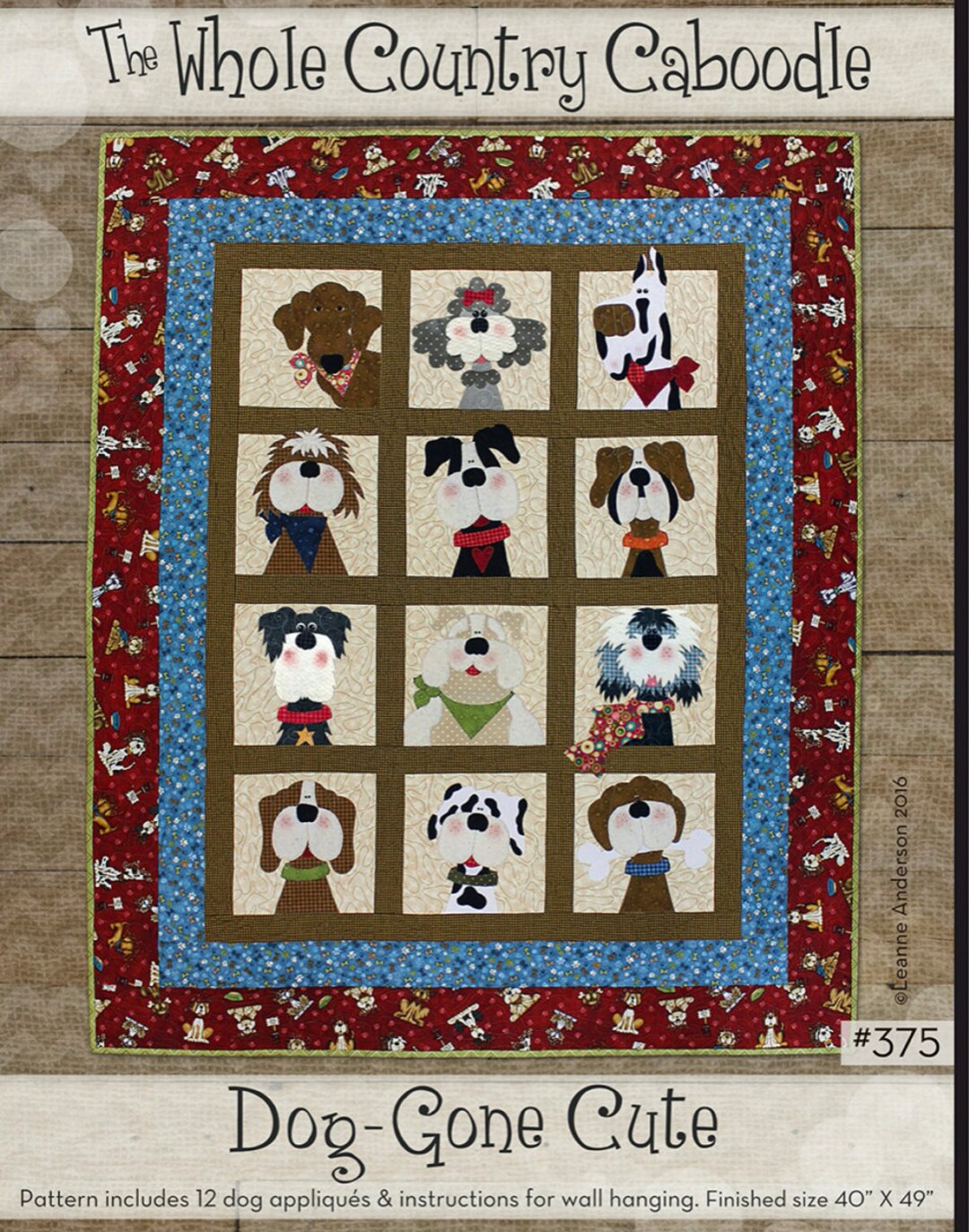 Whole Caboodle Dog Pattern Called "dog Gone Cute". - Etsy