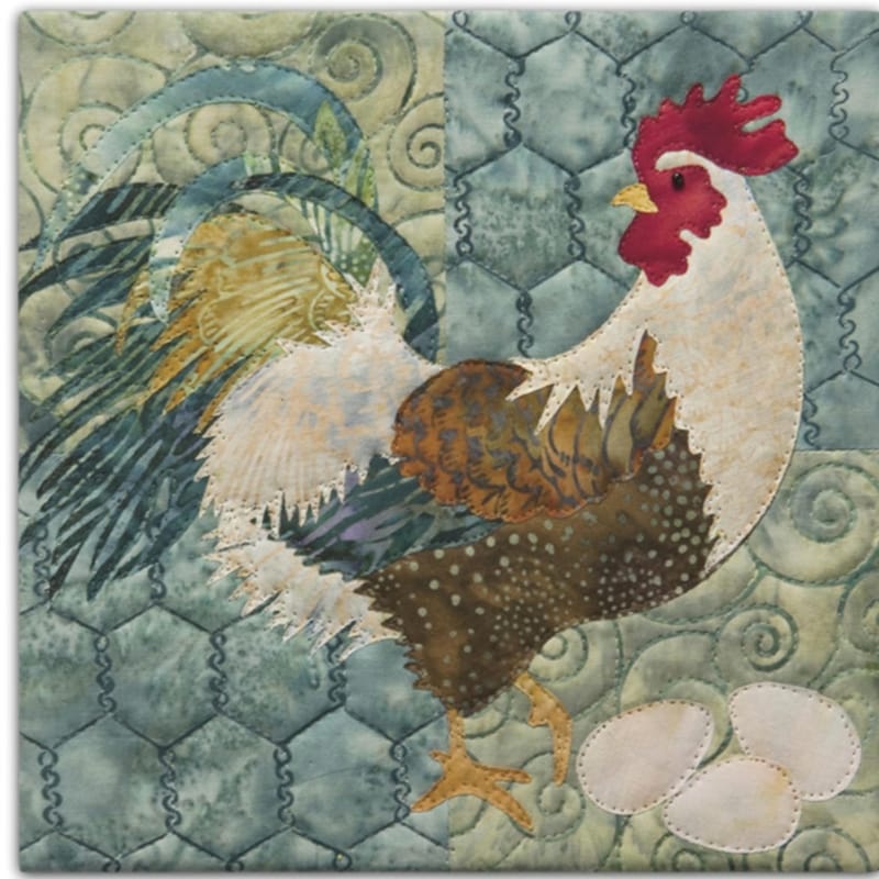 Rooster Quilt Pattern - Etsy