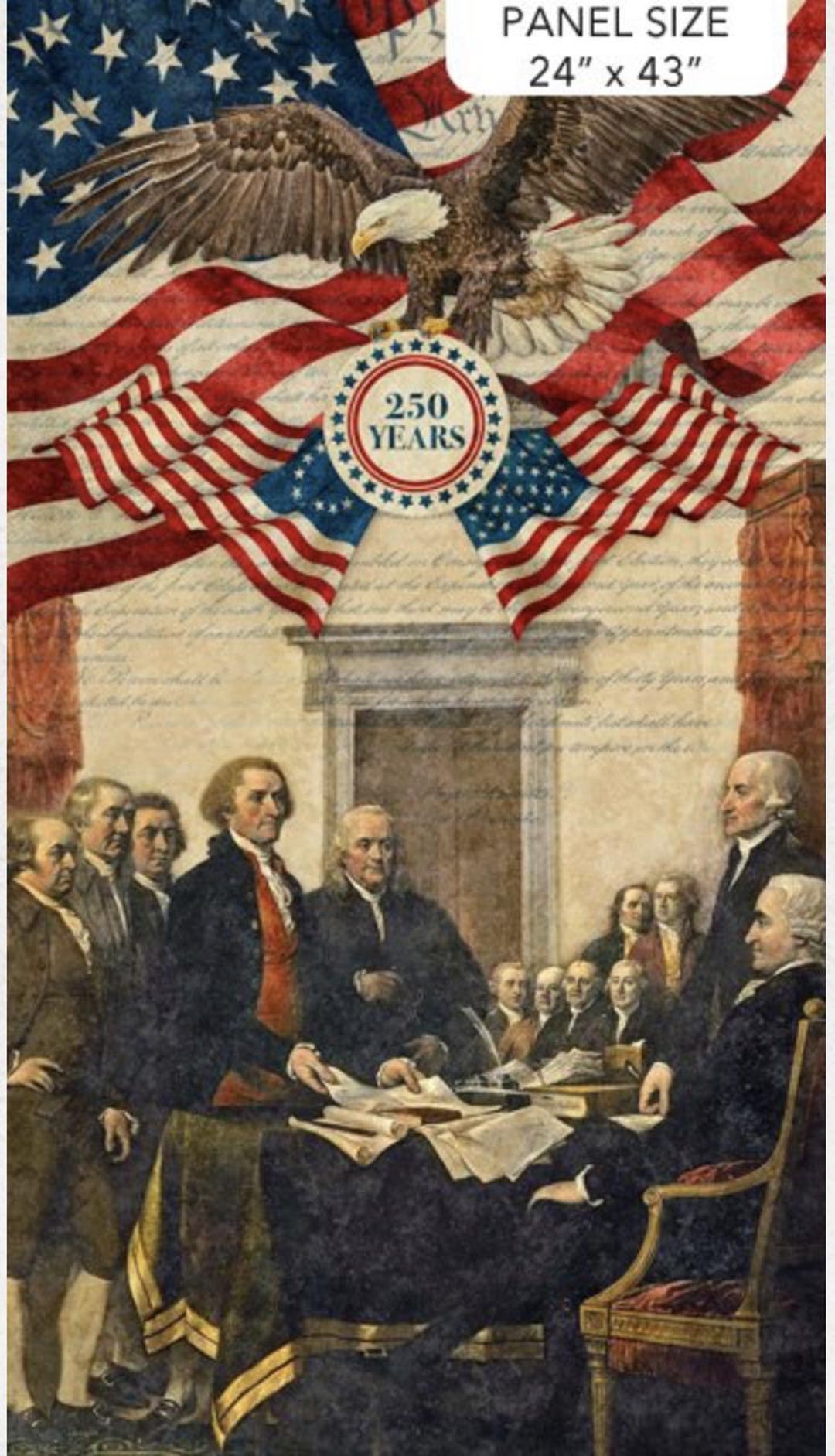 America 250 Panel. Founding Fathers Signing the Declaration of ...